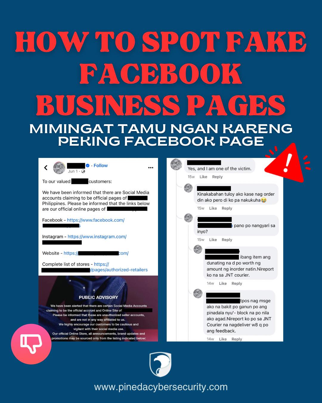How To Spot Fake Facebook Business Pages | Pineda Cybersecurity